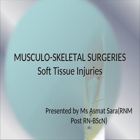 Soft Tissues injury for nursing students | PPT