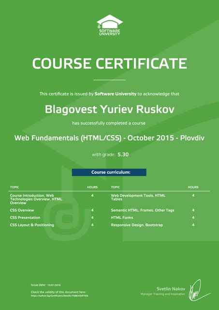 Udemy Certificate Responsive Web Development Ppt