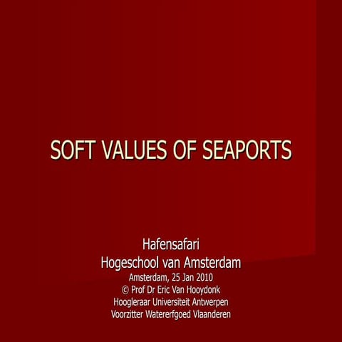 Soft values of harbours | PPT