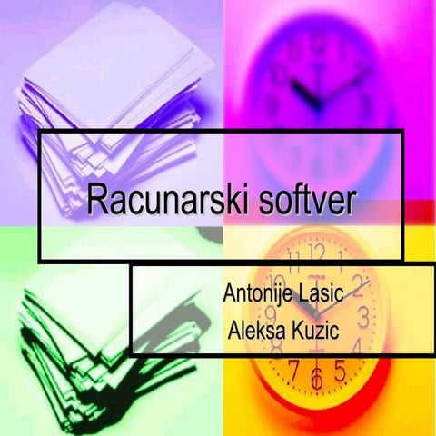 Racunarski Softver | PPT