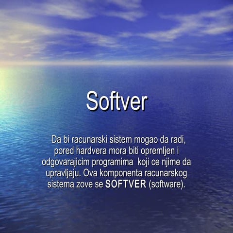 Softver | PPT