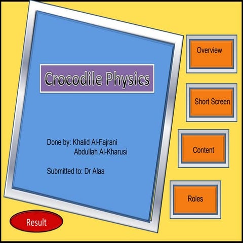 Crocodile Physics | PPT