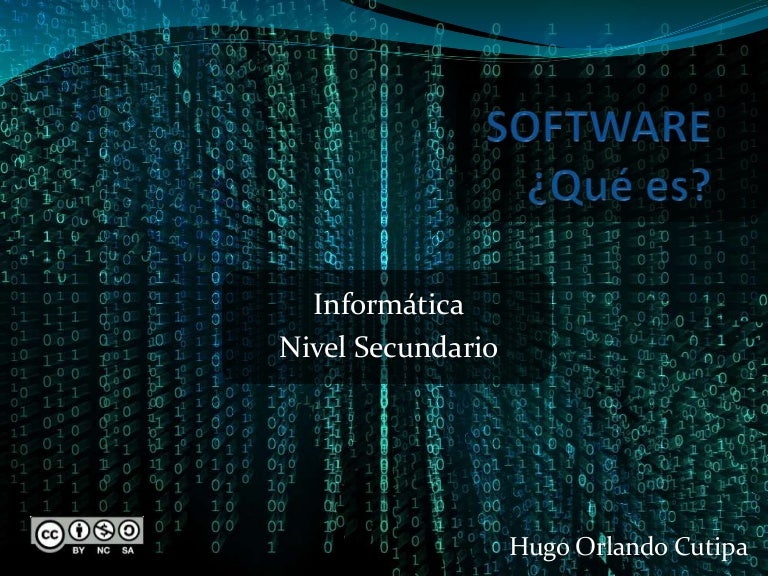 ¿Qué es el software?