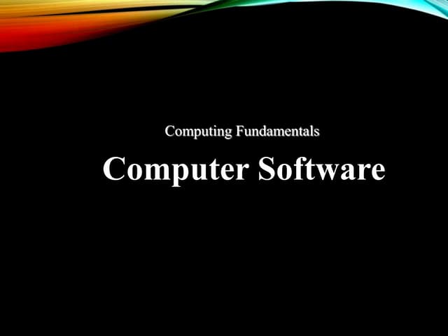 Parts of Computer (software) | PPTX