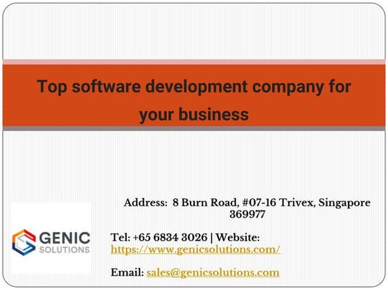 one of the best software development company | PPT