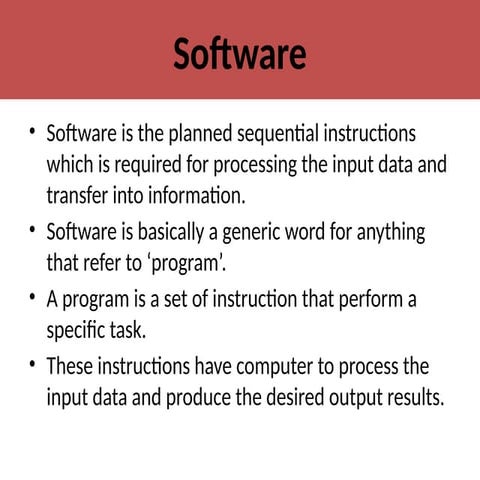 computer software | PPT