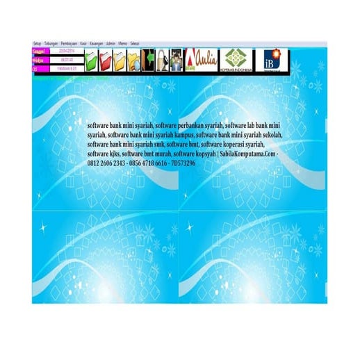 software lab bank mini syariah, software lab perbankan syariah | PDF