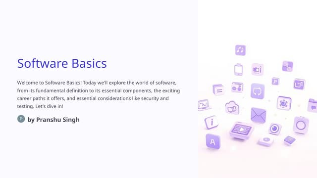 Introduction to software technologies... | PPTX