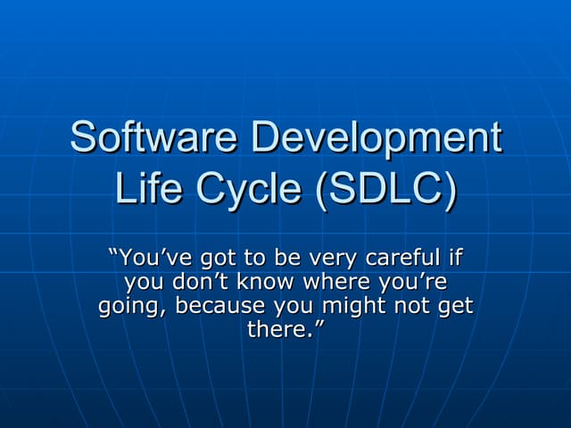 Software Development Life Cycle | PPSX