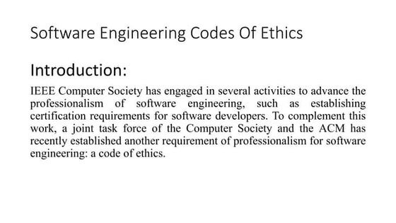 Ethics and software engineering | PDF