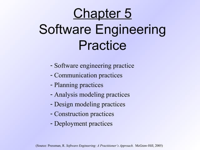 Software Engineering Practice | PPTX