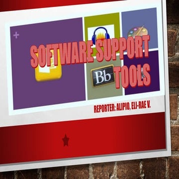 Software support-tools | PPTX
