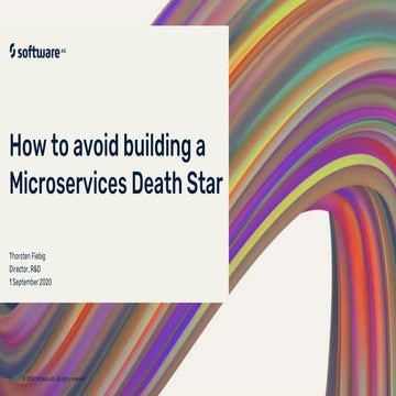 apidays LIVE Helsinki - How to avoid building a Microservices Death ...
