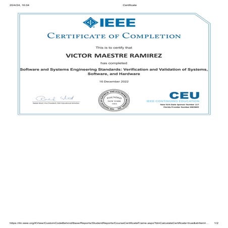 Software and Systems Engineering Standards: Verification and Validation of Systems, Software ...