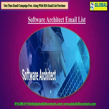 Software architect email list | PPT