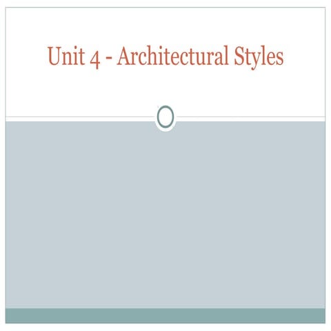 Software architecture unit 4 | PPT