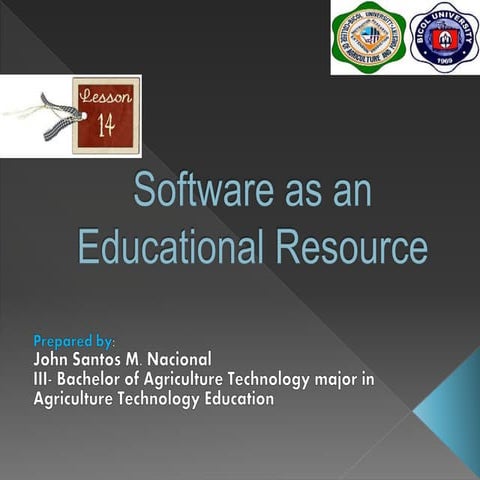 Software as an educational resource | PPTX
