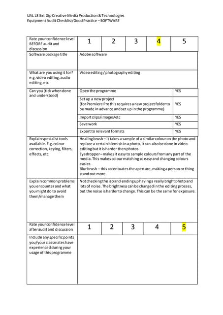 Software audit form blank(1) | DOCX | Computer Software and ...