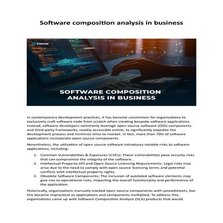 Software composition analysis in business 3.pdf