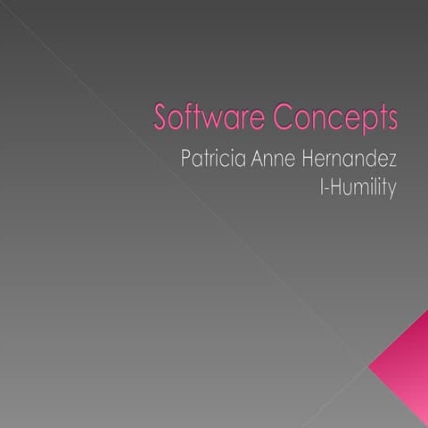 Software Concepts | PPT