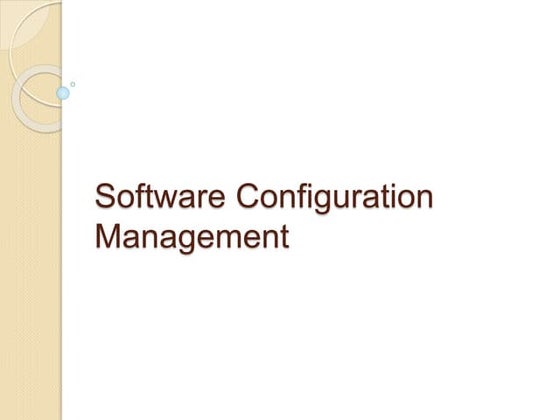 Software Configuration Management Scm Pptx Operating Systems Computer Software And