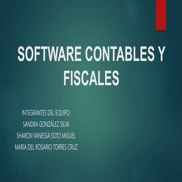 Sofware contables y fiscales | PPTX