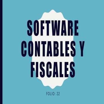 Software contables y fiscales | PPTX