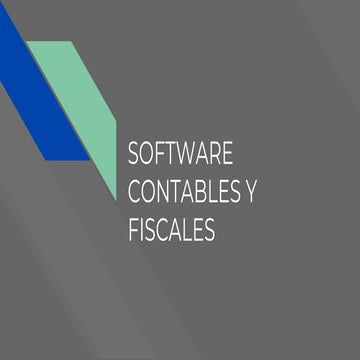 Software contables y fiscales | PPTX