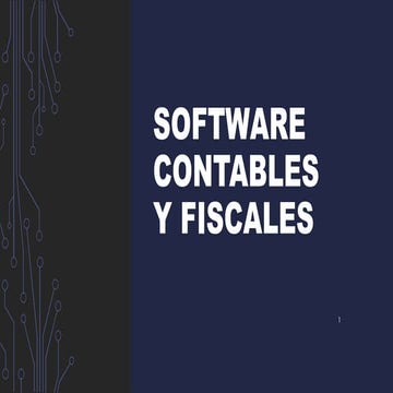 Sofware contables y fiscales | PPTX