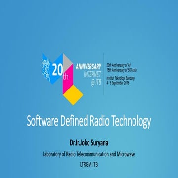 Software defined radio technology : ITB research activities | PPT