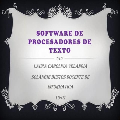 Software de procesadores de texto | PDF | Computing | Technology & Computing