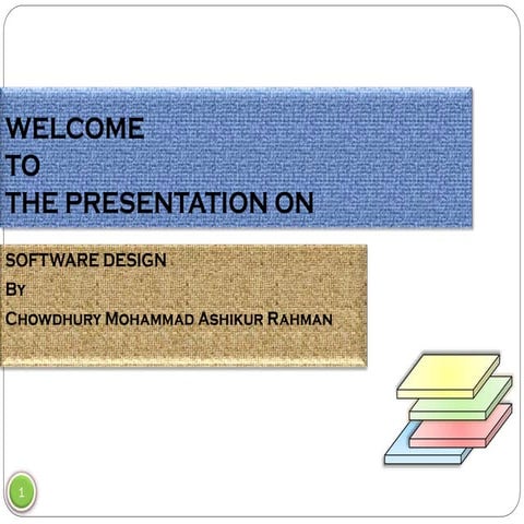 Software design (SWEBOK3 Knowledge area) | PPTX