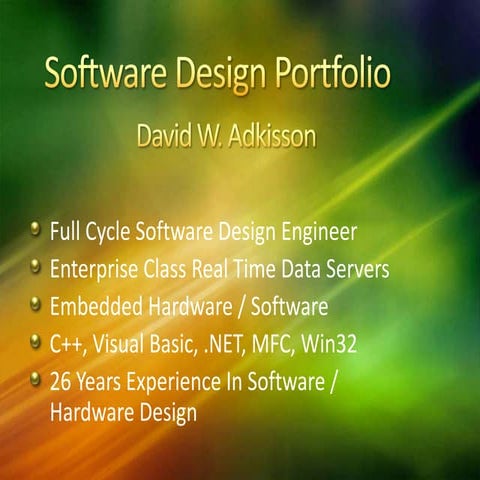 Software Design Portfolio | PPTX