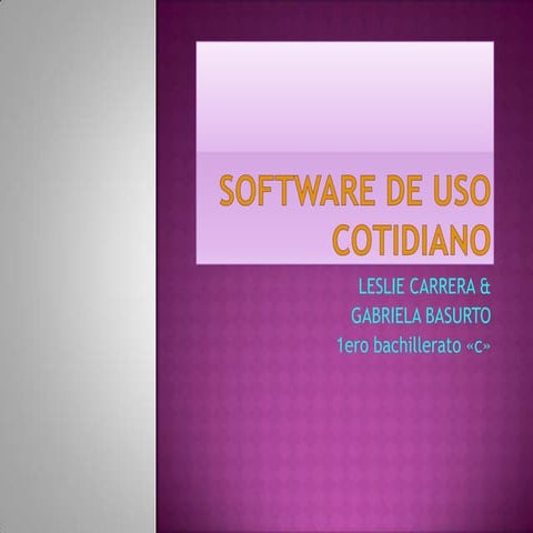 Software de uso cotidiano | PPTX