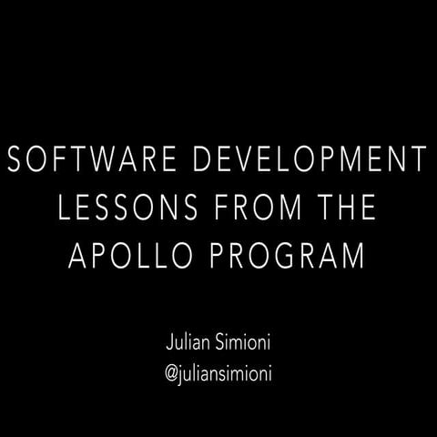 Software development lessons from the apollo program | PPT