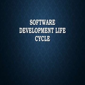 Siklus dalam Software Development Life Cycle | PPTX