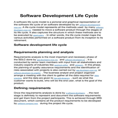 Comprehensive Guide to Software Development Life Cycle and Modern ...