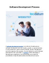 Software Development Process | Tecdatum | PDF