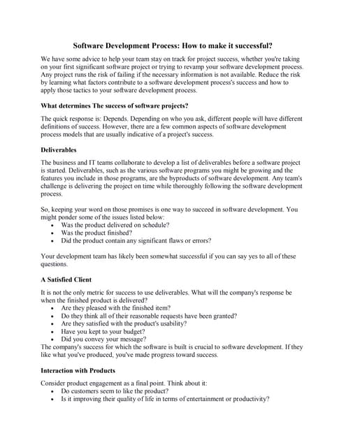 6 Critical Issues which Impact Software Development | PDF | Web Development | Internet