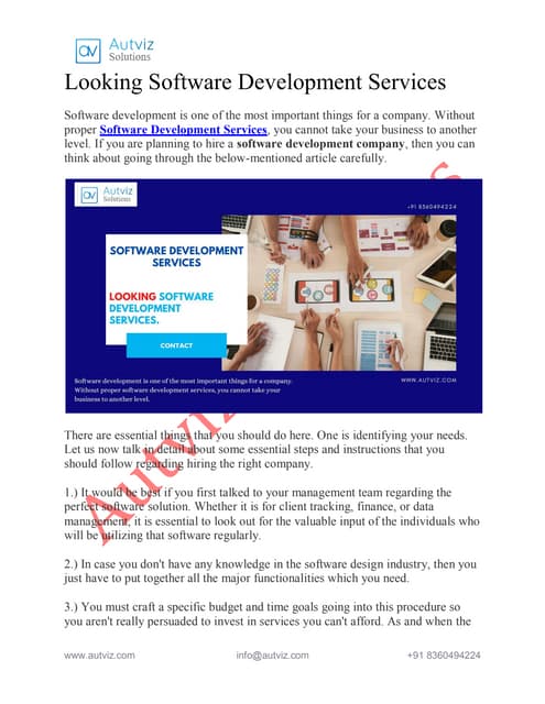 Software Development Software Development Services