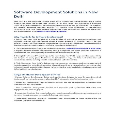 Software_Development_Solutions_New_Delhi | DOCX