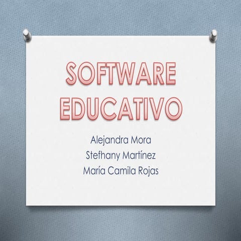 Software educativo | PPTX | Computing | Technology & Computing