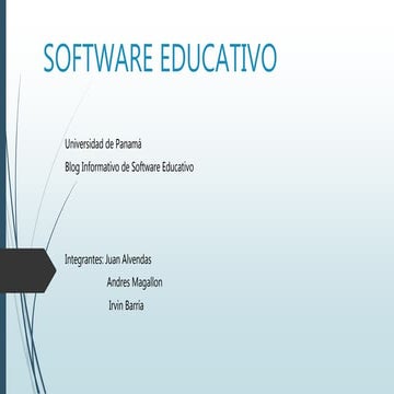 Software educativo | PPTX | Computing | Technology & Computing