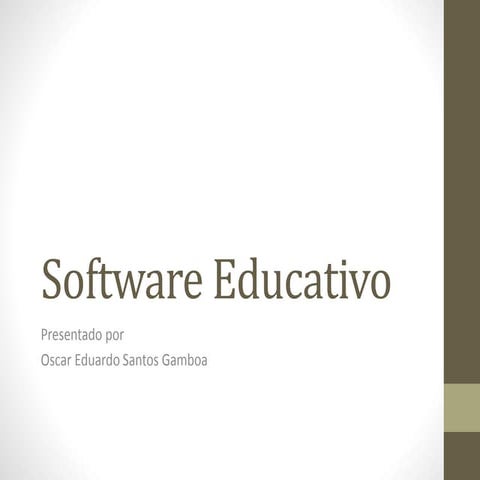 Software educativo | PPTX