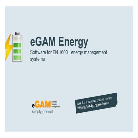 Software for EN 16001 energy management systems eGAM | PDF | Computer Software and Applications ...