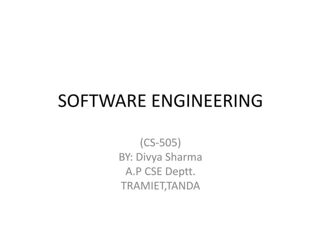 Software Myths Software Engineering Notes Pptx