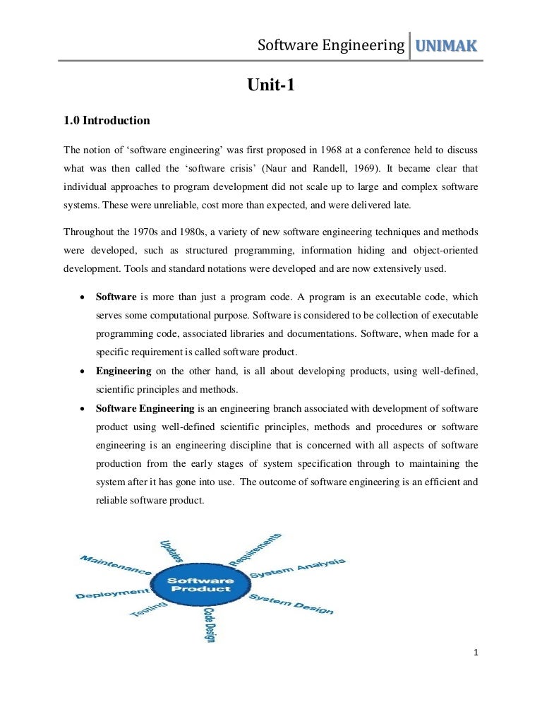 Software Engineering Unit-1