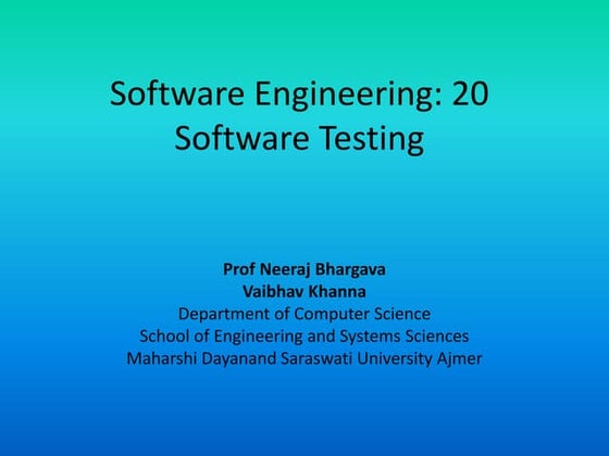 Effective Software Testing Pdf