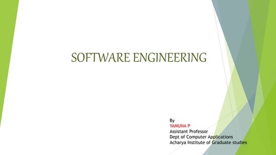 Software Engineering principles and practices | PPT