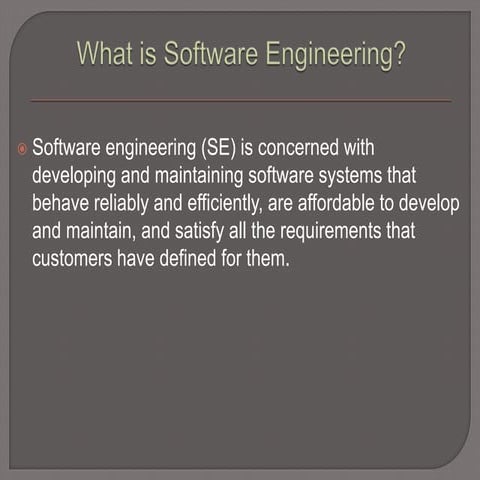 Software Engineering Practice | PPTX